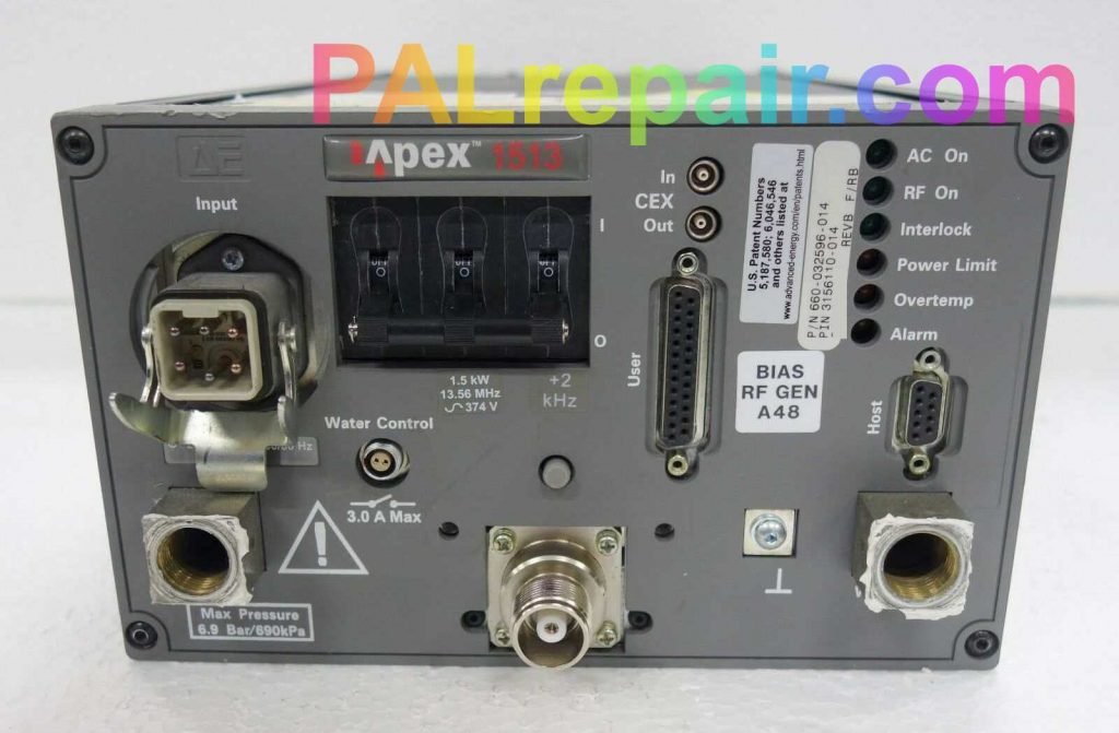 AE ADVANCED ENERGY APEX 1513 RF GENERATOR 3156110 - AE RF Generator ...